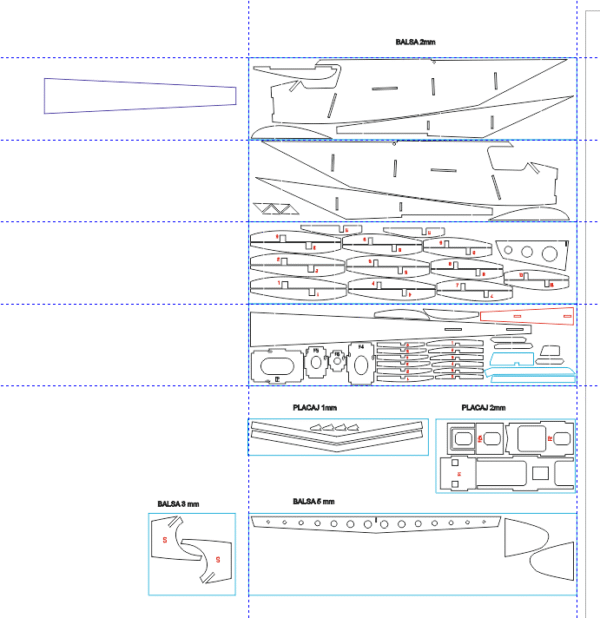 Graupner Topsy RC Model DXF plans - AviPlans