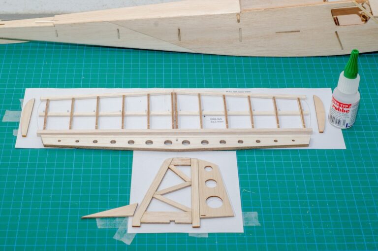 How to build Topsy Graupner RC balsa model plane - AviPlans